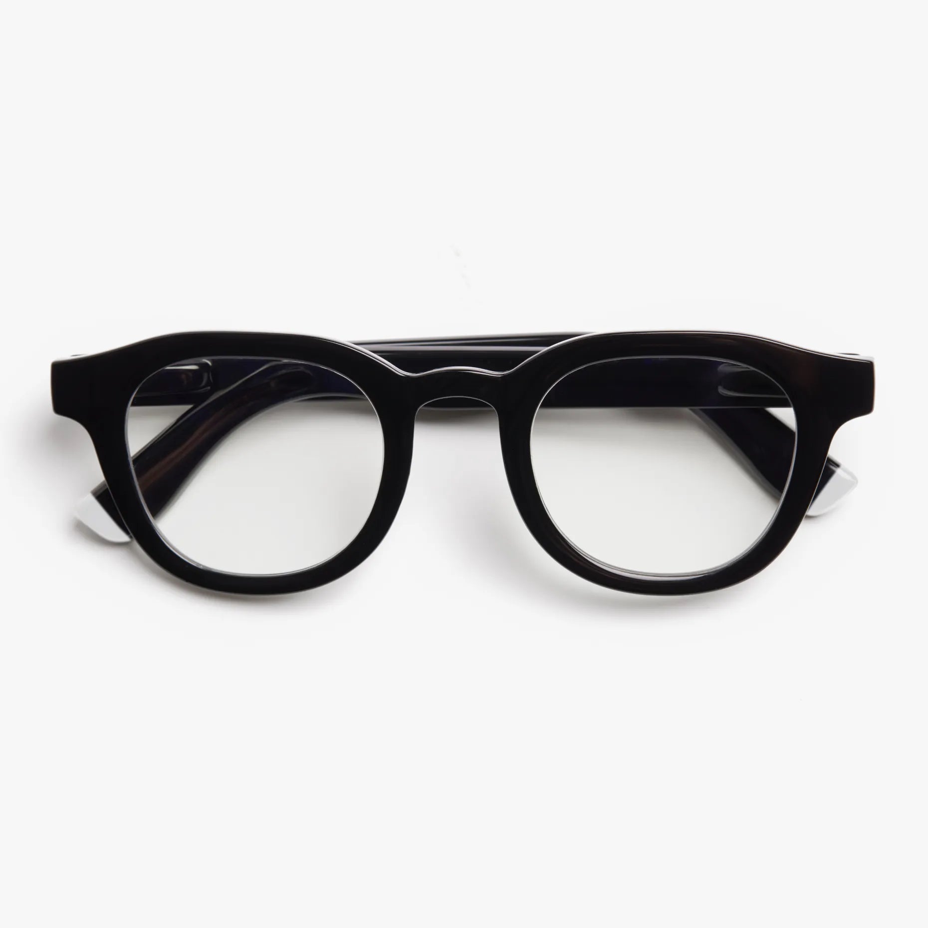 Andy Glossy Blue Light Glasses - square eyeglass frame | BARNER