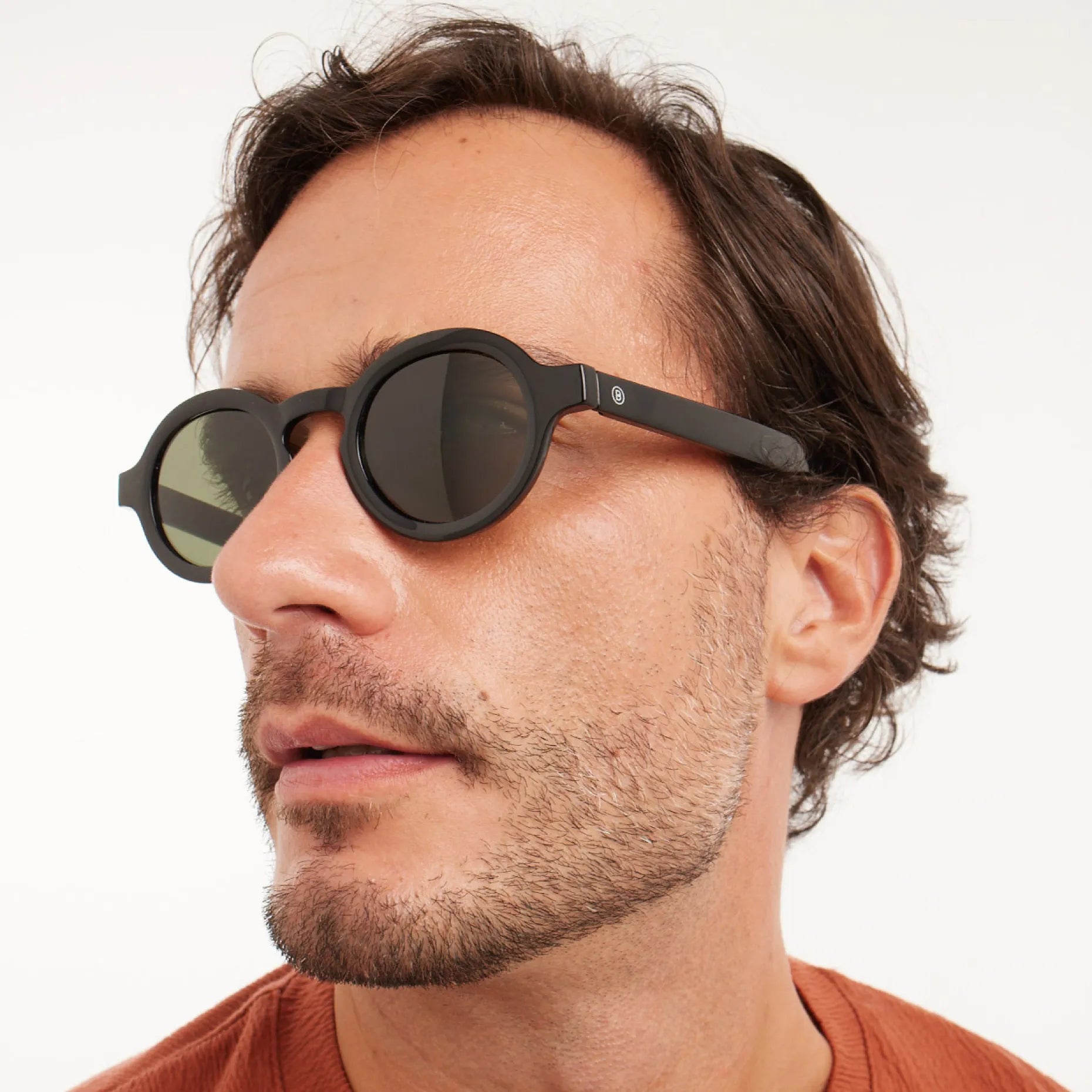 Charles Glossy sunglasses - round eyeglass frame | BARNER