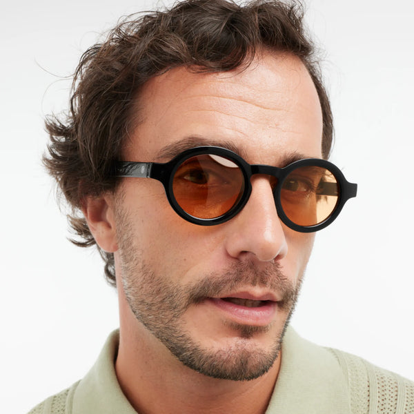 Charles Glossy sunglasses - round eyeglass frame | BARNER